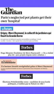 Merci Raymond | Jardiniers urbains créatifs