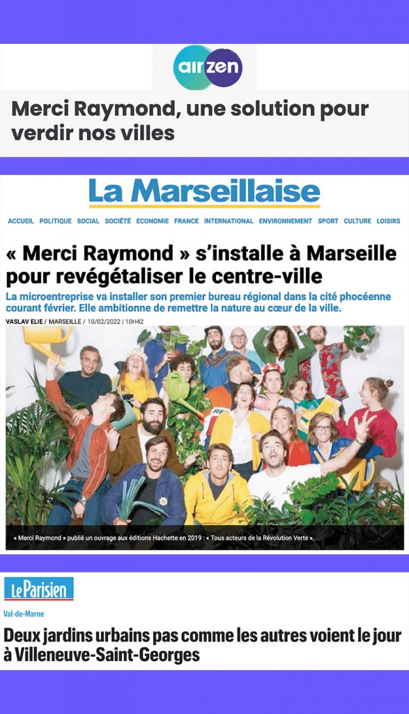 Merci Raymond | Jardiniers urbains créatifs